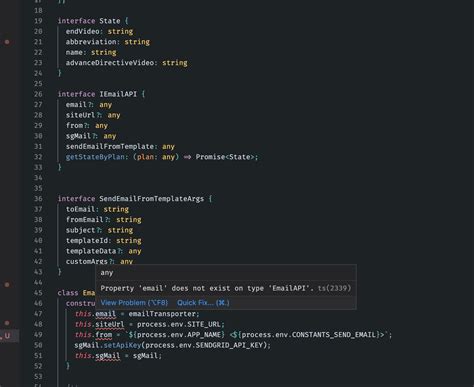 making typescript aware of this methods set in a constructor r typescript
