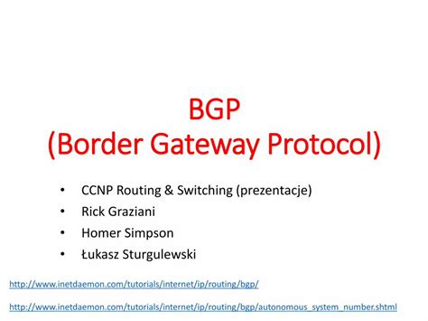 Pdf Bgp Border Gateway Protocol Materiały Dydaktycznelukkisp