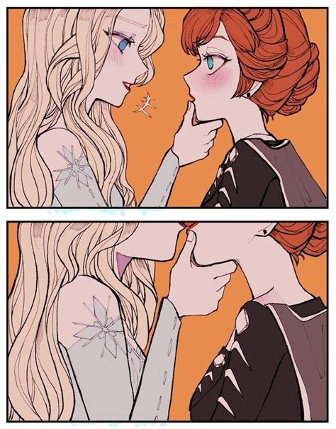 Frozen Disney Princess Yuri Anime Girlxgirl Lesbian Comic