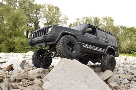 Rough Country 4 6in Long Arm Upgrade Kit For 84 01 Jeep Cherokee Xj For