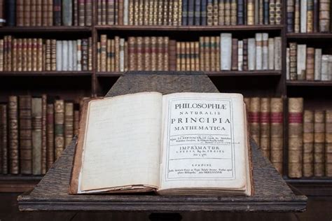 Isaac Newtons Personal Copy Of The Principia In The Wren Library Trinity College Cambridge