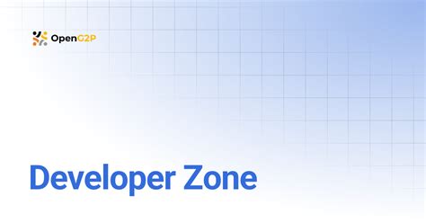 Developer Zone Openg2p Docs
