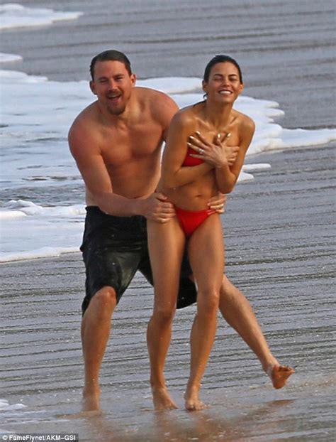 Jenna Dewan Flaunts Her Figure In Tiny Red Bikini