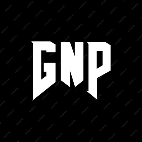 Premium Vector Gnp Letter Logo Design For Technology Company Gnp Logo Design Black And White