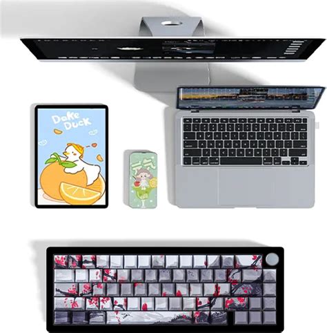 Tsungup Pbt Keycaps Side Printed Keycap Set 135 Keys Double Shot Shine Through Landscape