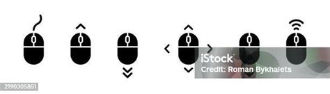 ilustración de scroll mouse icon scrolling mouse cursor symbol cursor navigation icons y más