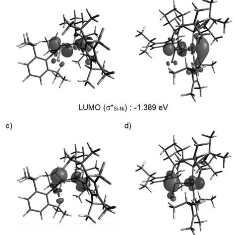 Frontier Molecular Orbitals Lumo A B And Homo C D Of 4 Download Scientific Diagram