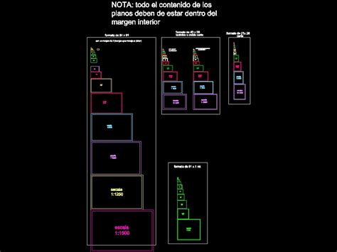Scales And Margin Formats For Plans In AutoCAD CAD KB Bibliocad