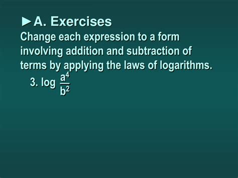 PPT Section 4 7 Laws Of Logarithms PowerPoint Presentation Free Download ID 4209601