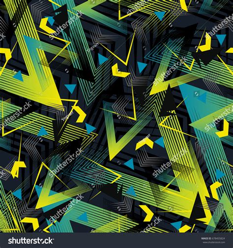 Abstract Seamless Geometric Pattern Background Stock Vector Royalty Free 678455824 Shutterstock