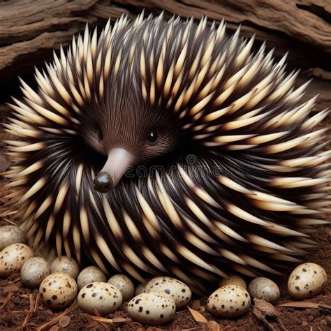 Echidna Tachyglossidae â€ A Spiny Monotreme That Lays Eggs A Stock