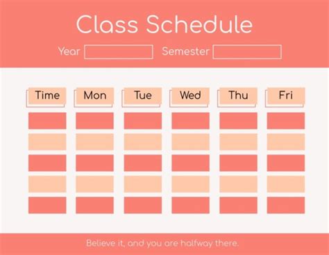 Create A Class Schedule With Free Class Schedule Maker Fotor Graphic