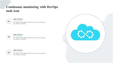 Continuous Monitoring With Devops Tools Icon Ppt Template