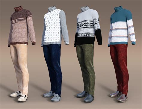 Dforce Sweater Outfit Textures Daz 3d