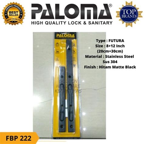 Jual Paloma Fbp 222 Flush Bolt Grandel Tanam Slot Pintu Kayu Panjang 8