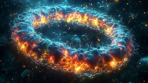 Mitochondrial Genome Visualized With Circular Dna And Key Genes Stock Illustration