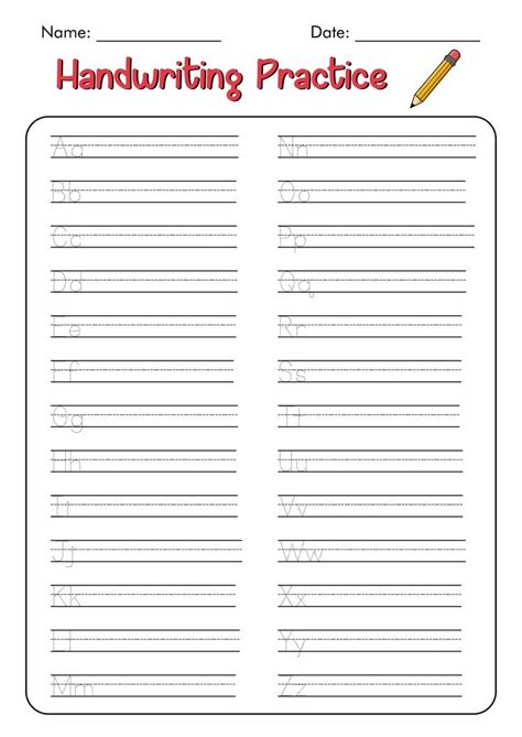 First Grade Handwriting Practice Worksheets Artofit