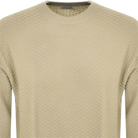 Calvin Klein Textured Knited Jumper Green Mainline Menswear