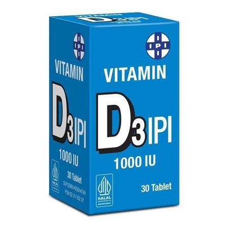 Jual Vitamin D3 1000 Iu Ipi Isi 30 Tablet Untuk Kebutuhan Vitamin D