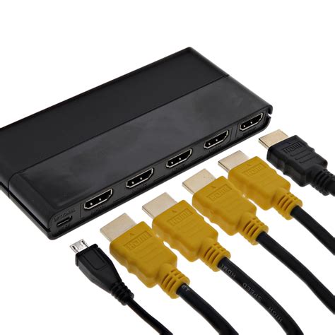 Onn Device HDMI Switch With Remote Control Ft Micro USB Cable