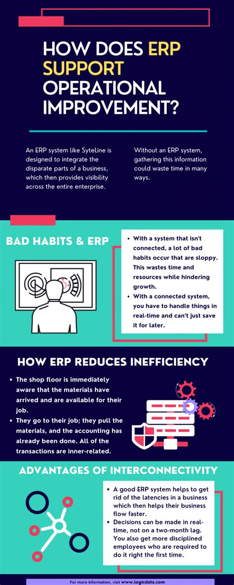 How Does ERP Support Operational Improvement INFOGRAPHIC INFOGRAPHIC Galleryr Infographics