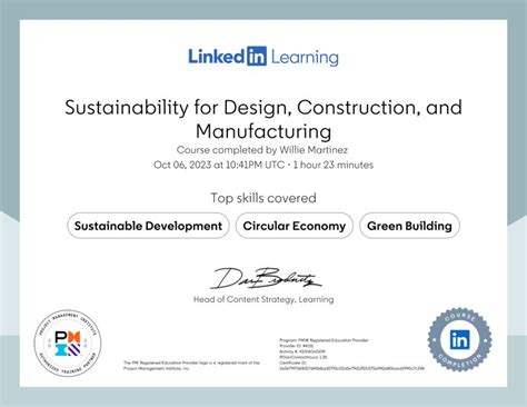 Willie Martinez On Linkedin Certificate Of Completion