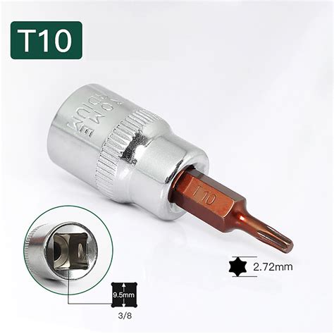 Impact Torx Bit Socket 3 8 Drive Star T10 T15 T20 T25 T27 T30 T40 T50