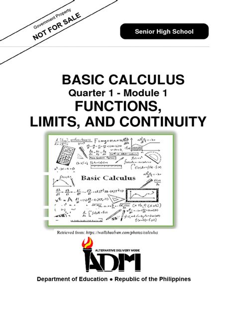 Basiccalculus G11 Q1mod1 Functionslimitsand Continuity V5 Pdf