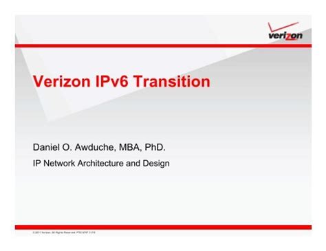 Verizon IPv Professional Services