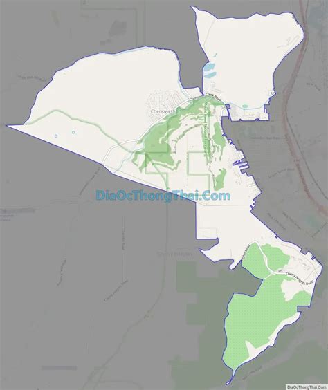 Map Of Chenoweth Cdp Thong Thai Real