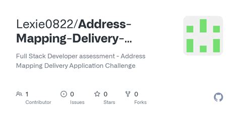 Github Lexie0822 Address Mapping Delivery Application Full Stack