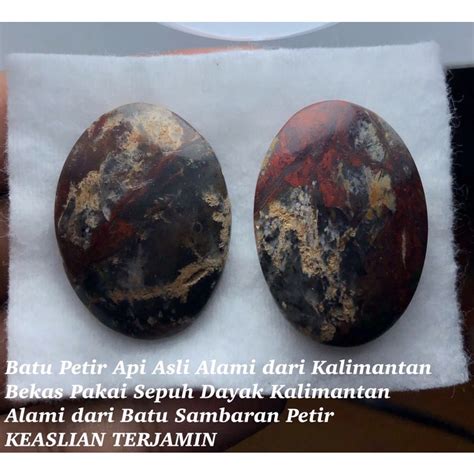 Jual Batu Petir Api Asli Kalimantan Sepasang Shopee Indonesia