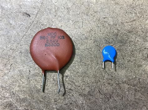 A Year Difference In Capacitor Size Equivalent Values R Electronics