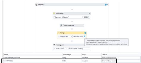 How To Declare Datatablerowscounttostring Help Uipath
