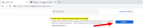 Enable Shared Clipboard In Google Chrome