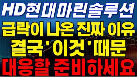 Hd현대마린솔루션 주가 전망 오늘 급락이 나온 진짜 이유 내일 이렇게 대응하세요 긴급 전략 Hd현대마린솔루션 목표가 Hd현대마린솔루션 세력버스 현대마린솔루션 적정