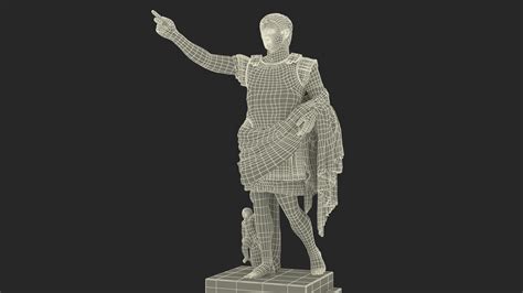 Caesar Augustus Of Prima Porta Replica Statue Marble 3d 3d Molier