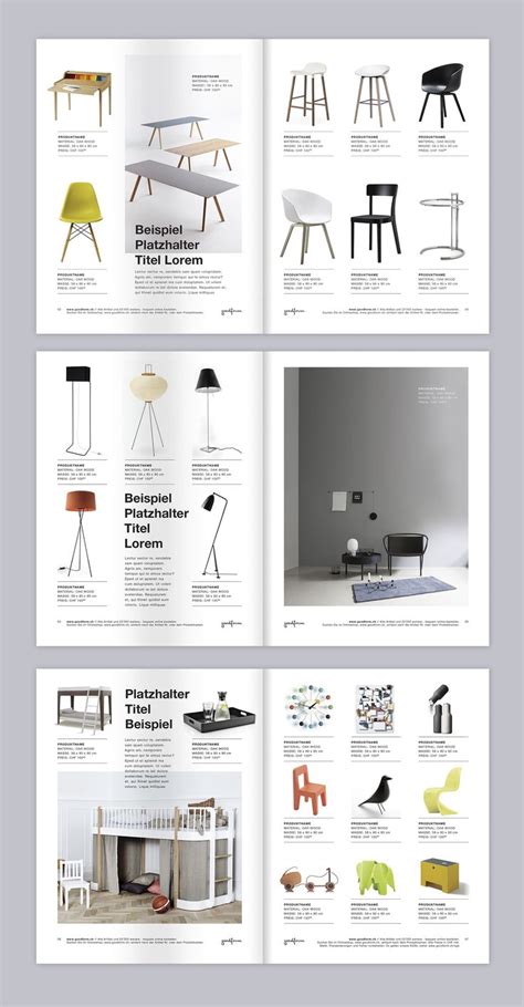 Brochurecatalog Minimalist Style Layout For Furniture Store