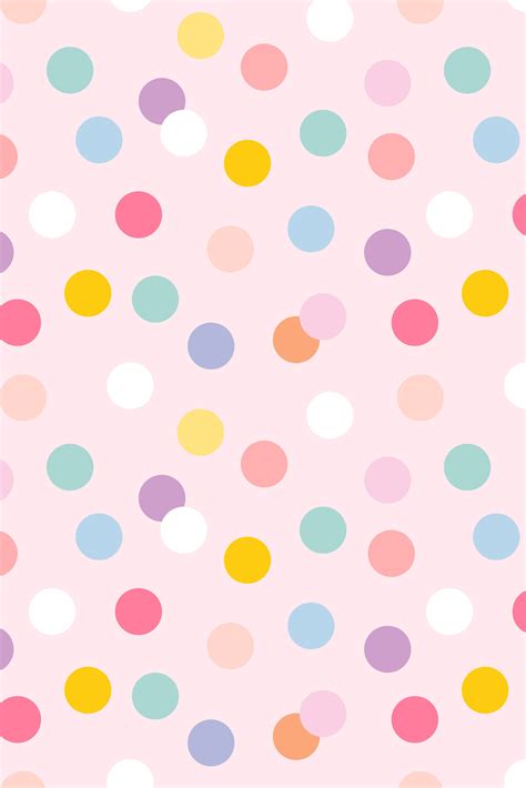 Download Free Image Of Cute Background With Polka Dot Pattern By Aum
