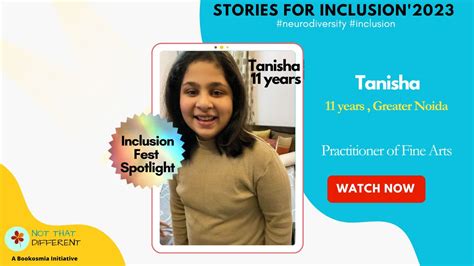 Inclusion Fest Spotlight Tanisha 11 Greater Noida Wonderful Young Artist