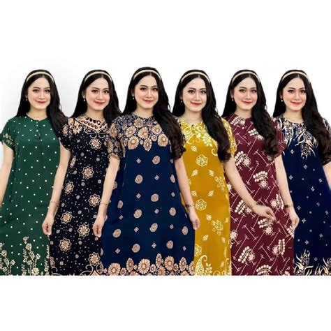 Jual Daster Wanita Cewek Perempuan Remaja Ibu Ibu Daster Motif Batik