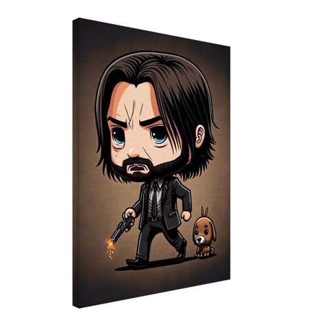 Chibi John Wick Chibi Prints Nature Inspiration