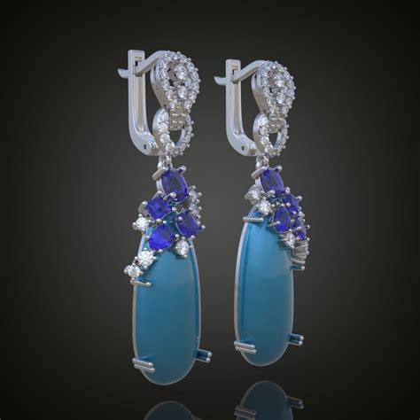 Earring 3d Model 3d Printable Model 0030 16ol 3d Model 3d Printable