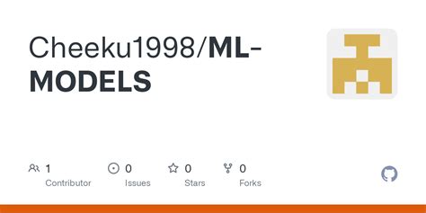Github Cheeku1998ml Models