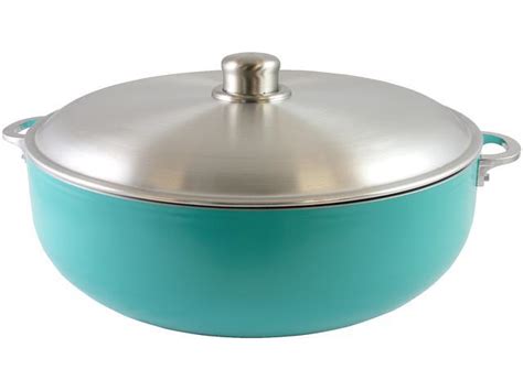 Oster Monrovia 13 7 Qt Caldero W Lid Teal Nonstick Stainless