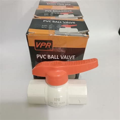 Jual Ball Valve 34 Inch Stop Kran Air Pipa Pvc Vpr Stop Kran Putih Vpr Jakarta Barat