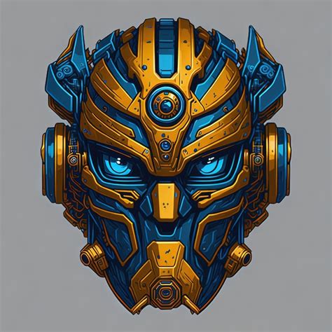 Premium Vector Vector Illustration Terminator Transformers Head Design