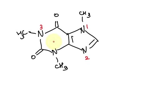 Solved When Caffeine Is Placed In Acid It Gets Protonated Draw A