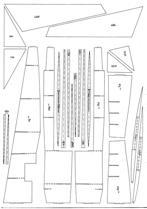 Paper Airplane Origami Model
