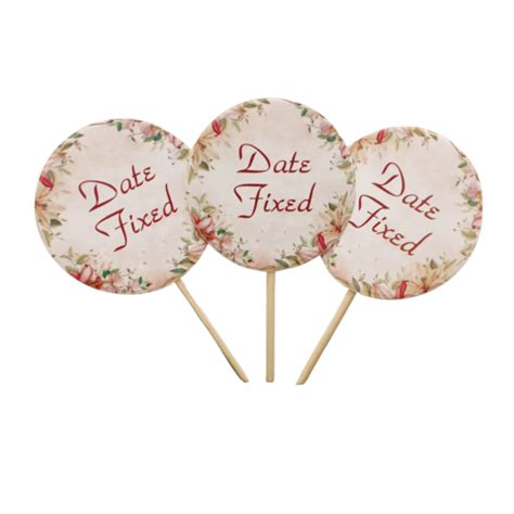 Date Fix Mini Cake Topper For Date Fix Party Decor Pack Of 12 Daraz Pk